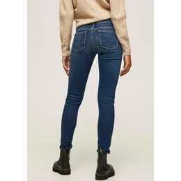 Pepe Jeans Damen Skinny-fit-Jeans &raquo;SOHO&laquo; im 5-Pocket-Stil mit 1-Knopf Bund und Stretch-Anteil blau 32, L&auml;nge 28