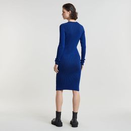 G-Star Raw G-Star Damen G-STAR Strickkleid &raquo;Plated Slim Knit Dress&laquo; blau XXL, N-Gr