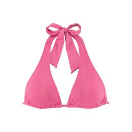 Lascana Triangel-Bikini-Top »Glitter« mit tollem Glitzereffekt pink 34 - Cup A/B Cup A/B 34 Trendiger Glitzereffekt