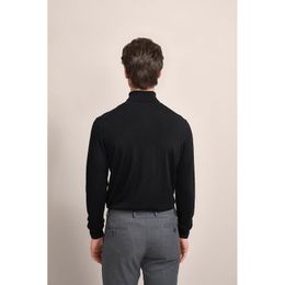 Bugatti Herren Bugatti Rollkragenpullover aus 100 % Merinowolle schwarz XL