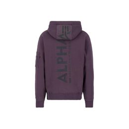 Alpha Industries Damen Hoodie &raquo;Backprint Hoodie Rainbow Refl. Print&laquo; lila L