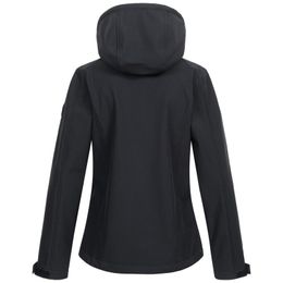 Ankerglut Damen ankerglut Softshelljacke &raquo;ankerglutfreude WMN&laquo; mit abnehmbarer Kapuze schwarz 40/42 (M)