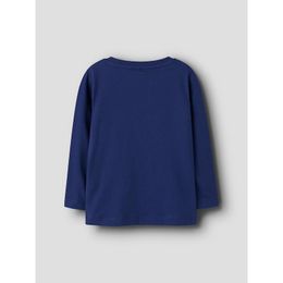 name it M&auml;dchen Langarmshirt &raquo;NMFNINNA LS TOP BOX&laquo; blau 92
