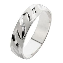 Firetti Unisex Trauring &raquo;Schmuck Geschenk Gold 375 Hochzeit Ehering "LIEBE"&laquo; Made in Germany, wahlweise mit oder ohne Brillant wei&szlig;