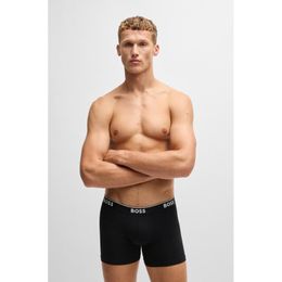 BOSS Langer Boxer »Brief 3 PACK« mit farblich passendem Webbund black 4XL (60) 4XL (60) Boxershorts mit längerem Bein im Dreierpack