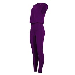 WINSHAPE Damen Jumpsuit &raquo;JS102LSC&laquo; Functional Comfort lila XL, Normalgr&ouml;&szlig;en