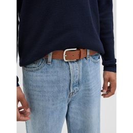 Jack & Jones Jack & Jones Herren Lederg&uuml;rtel &raquo;JACHARRY BELT NOOS&laquo; braun
