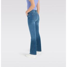 MAC Damen MAC Bootcut-Jeans &raquo;BOOT&laquo; Modisch ausgestellter Saum blau 34, L&auml;nge 30