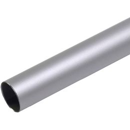 Liedeco Gardinenstange »Fertigstilgarnitur 20 mm Power Endkappe« Ø 2 mm 1 läufig-läufig Fixmaß Gardinenstange Komplett aluminiumfarben B/L: 120 cm...