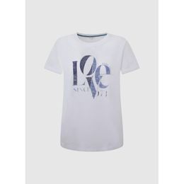 Pepe Jeans Damen &raquo;T-Shirts JAX&laquo; wei&szlig; M