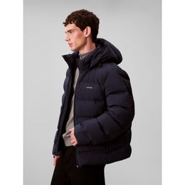 Calvin Klein Herren Steppjacke &raquo;LS QUILTED BONDED CHANNEL HD PUF&laquo; ohne Kapuze Mit Rundhalsausschnitt, regular fit blau XL