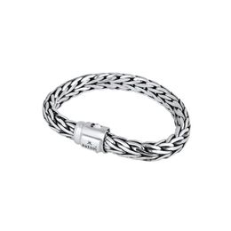 Kuzzoi Herren Armband &raquo;Gliederarmband Zopfmuster Unisex 925er Silber&laquo;