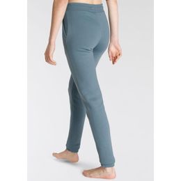 Vivance Damen Jogginghose innen weich angeraut und mit seitlichen Taschen blau 36/38, N-Gr