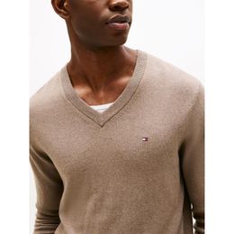 Tommy Hilfiger Herren &raquo;PIMA ORG CTN CASHMERE V NECK&laquo; beige M