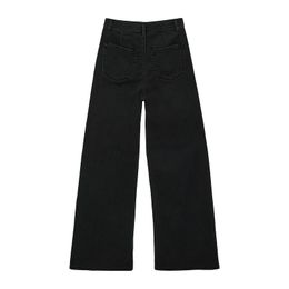 s.Oliver Junior M&auml;dchen s.Oliver Junior Weite Jeans mit Wide-Legs schwarz 164, N-Gr