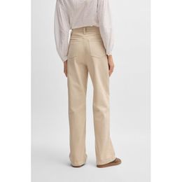 BOSS Orange Webhose »Tolala-D Premium Damenmode« Twill Qualität, Ziernähte Open Beige 287 34 - N-Gr N-Gr 34 Hose von BOSS Orange Womenswear