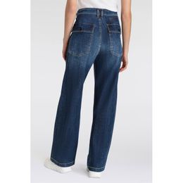 Herrlicher Damen &raquo;Fatique Women Wide Light Denim&laquo; mit gro&szlig;en aufgesetzten Taschen 32, N-Gr