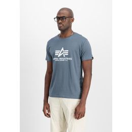 Alpha Industries T-Shirt »Basic T-Shirt« denim blue XL XL Kurzarm-Design, perfekt für die wärmeren Tage oder als Layering-Basis