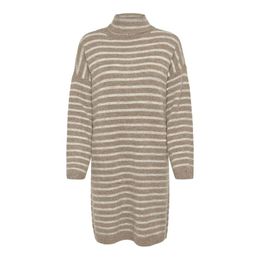 Only Damen Only Strickkleid &raquo;ONLTALIO LS STRIPE ROLLNECK DRESS BF KNT&laquo; braun XS (34), N-Gr