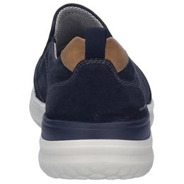 Josef Seibel Herren Slip-On Sneaker &raquo;Wales 04&laquo; , Slipper, Komfortschuh, Schlupfschuh mit elastischem Gummizug-Einsatz blau 43