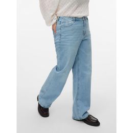 Vero Moda Curve Damen High-waist-Jeans &raquo;VMCTESSA HR WIDE J RA339 GA CUR NOOS&laquo; blau 48, L&auml;nge 32