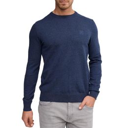 INDICODE Herren Rundhalspullover &raquo;Wildman&laquo; blau S