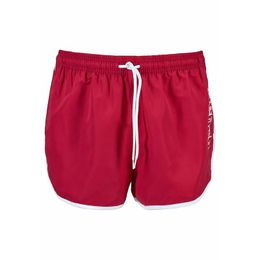 Bench. Herren Badeshorts &raquo;Bradley&laquo; mit coolem Logodruck rot M (50), N-Gr