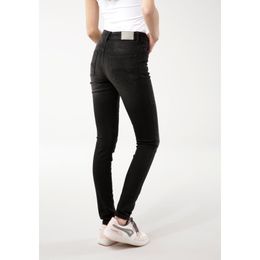 Kangaroos Damen Kangaroos 5-Pocket-Jeans &raquo;SUPER SKINNY HIGH RISE&laquo; kn&ouml;chellang, mit Used-Optik, hohe Leibh&ouml;he schwarz 32, N-Gr