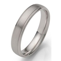 Firetti Unisex Trauring &raquo;Schmuck Geschenk Hochzeit Ehering "LIEBE"&laquo; Made in Germany - wahlweise mit oder ohne Zirkonia (synth.) silber