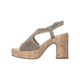Nero Giardini Damen High-Heel-Pumps &raquo; Sandalen Veloursleder&laquo; grau 37