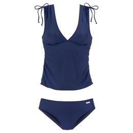 Lascana Damen Lascana Tankini &raquo;Cillo&laquo; mit regulierbaren Tr&auml;ger auf der Schulter blau 34, Cup A/B