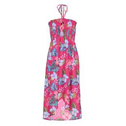 JOOP! Jeans Damen JOOP! Jeans Strandkleid &raquo;JEANS! HIBISCUS&laquo; floraler Print, Logo-Details pink 36, N-Gr