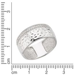 ZEEme Damen Fingerring &raquo;Silber 925 rhodiniert mit wei&szlig;en Zirkonia-Steinen&laquo; wei&szlig;