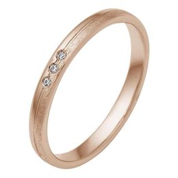 Firetti Trauring »Schmuck Geschenk Gold 375 Hochzeit Ehering "LIEBE"« Made in Germany, wahlweise mit oder ohne Brillanten roségoldfarben 50...