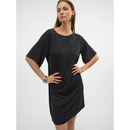 V&eacute;ro Moda Vero Moda Damen Midikleid &raquo;VMKANVA 2/4 TEE DRESS JRS GA&laquo; Sommerkleid, mit Glitzer silber XS, N-Gr