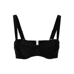 Lscn By Lascana Damen LSCN by LASCANA B&uuml;gel-Bikini-Top &raquo;Gina&laquo; mit Ziern&auml;hten schwarz 44, Cup B