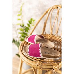 Aniston Shoes Damen Aniston SHOES Pantolette , Sommerschuh, Strandschuh, Fu&szlig;bett - NEUE KOLLEKTION pink 42