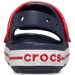 Crocs Badesandale »Crocband Cruiser Sandal« Sommerschuh, Sandalette, Riemchensandale, mit Fersenriemen navy-rot 30 30 Farbenfrohe Sandale von Crocs