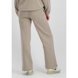 Alpha Industries Damen Jogginghose &raquo;X-Fit Label Wide Jogger W&laquo; beige XS, Normalgr&ouml;&szlig;en