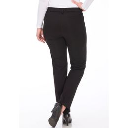 KjBRAND Damen KjBRAND Stoffhose &raquo;Hose Bea in Bi-Stretch Kammgarnoptik mit B&uuml;gelfalte&laquo; Sommerhose, ideal f&uuml;r kr&auml;ftige Oberschenkel schwarz 23, K-Gr