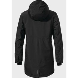 Schöffel SCHÖFFEL Parka »Urban Ins Parka Style Crivat WMS« mit Kapuze 9990 - schwarz 46 46 Wasserdicht & atmungsaktiv dank 2-Lagen VENTURI Membrane