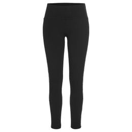 active by Lascana Lascana Active Damen LASCANA ACTIVE Leggings mit breitem Komfortbund schwarz S (36/38), N-Gr