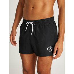 Calvin Klein Swimwear Herren Badeshorts &raquo;SHORT DRAWSTRING&laquo; mit Logo schwarz XXL (56), N-Gr