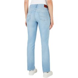 Pepe Jeans Damen &raquo;SLIM JEANS MW&laquo; mit extrabreitem Bund mit Doppelknopf-Verschluss blau 31, L&auml;nge 30