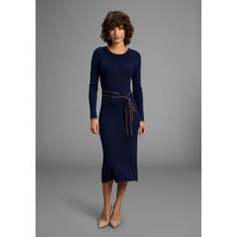 HECHTER PARIS Damen HECHTER PARIS Strickkleid mit Streifeng&uuml;rtel - NEUE KOLLEKTION 44, N-Gr
