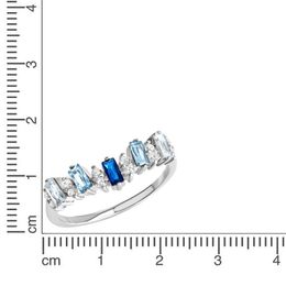 ZEEme Damen Fingerring &raquo;925/- Sterling Silber&laquo; wei&szlig;