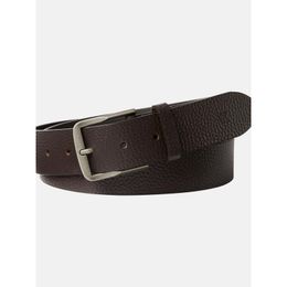 Calvin Klein Jeans Herren Lederg&uuml;rtel &raquo;CLASSIC FLAT 35MM&laquo; silber