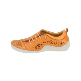 COSMOS Comfort Schnürschuh »Halbschuhe Leder« Orange 42 42 Verschluss: Schlupfschuh