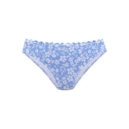 Vivance Damen Bikini-Hose &raquo;Leni&laquo; mit gelaserter Wellenkante blau 34, N-Gr