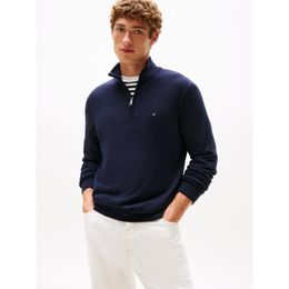 Tommy Hilfiger Herren &raquo;ESSENTIAL COTTON ZIP MOCK&laquo; blau XL